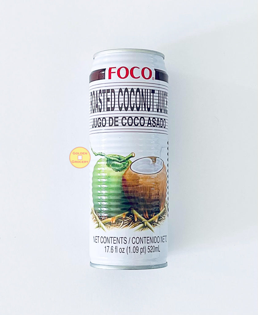 Foco Roasted Coconut Juice 520ml Box 24 cans | goldengrocery